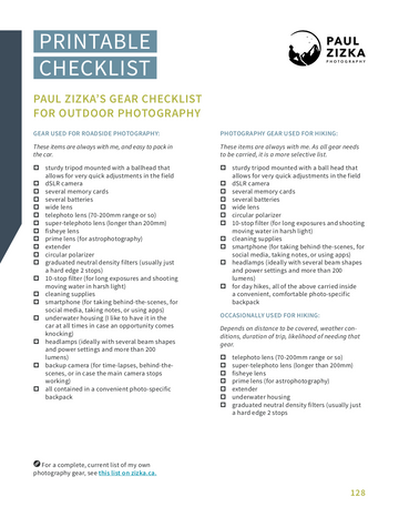Paul Zizka's Gear Checklist for Outdoor Photography – Paul Zizka ...